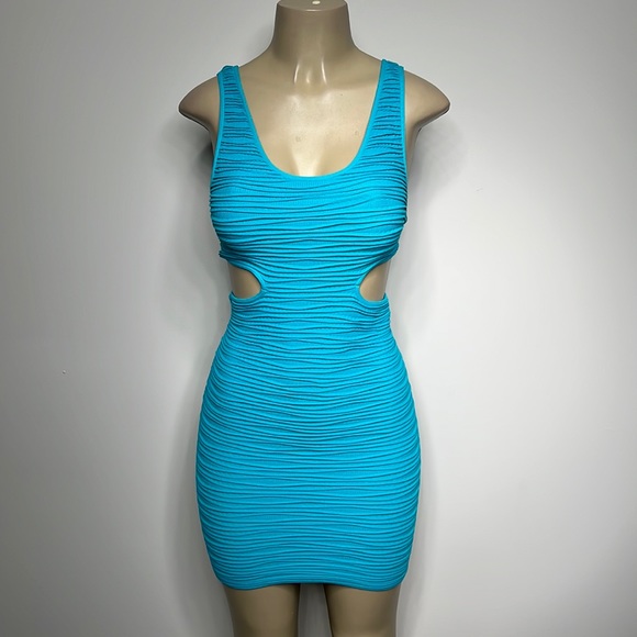 bebe | Dresses | Bebe Sp Blue Bodycon Mini Dress | Poshmark